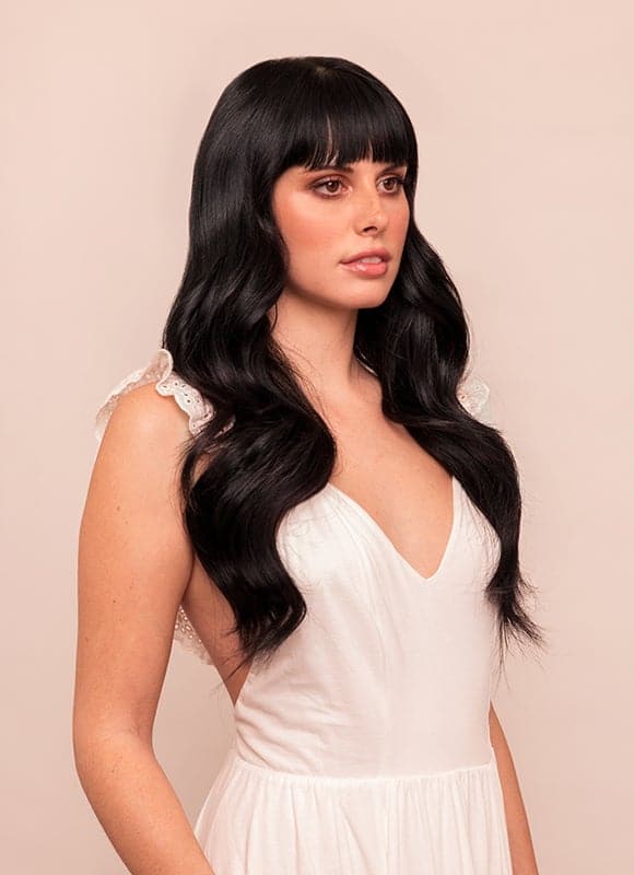 20 inch Full Volume Clip in Hair Extensions #1 Jet Black